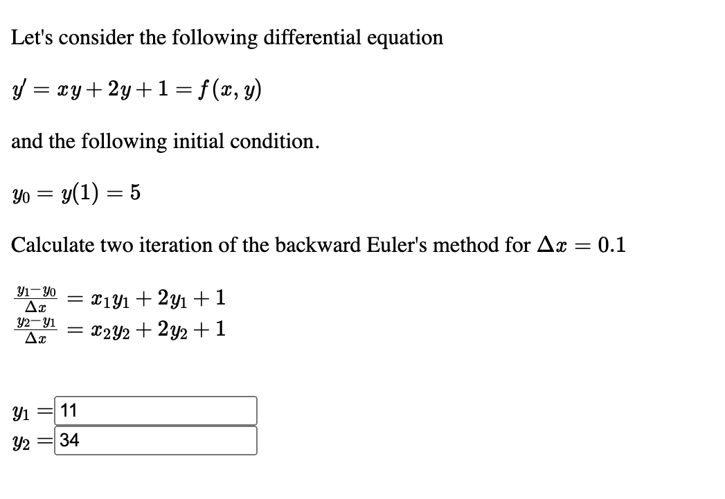 Solved Let's consider the following differential | Chegg.com