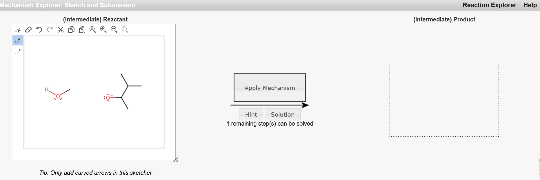 Mechanism Explorer: Sketch and Submission Tip: Only | Chegg.com