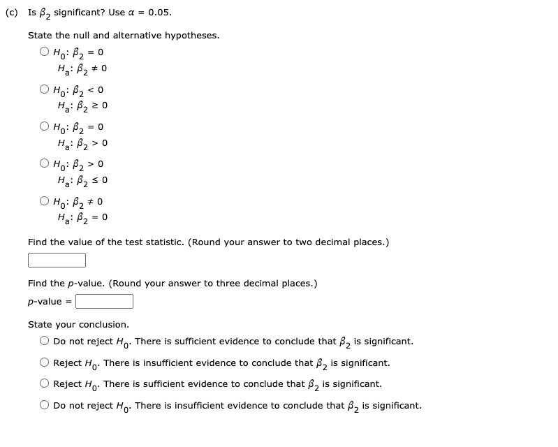 Solved The estimated regression equation for these data is | Chegg.com
