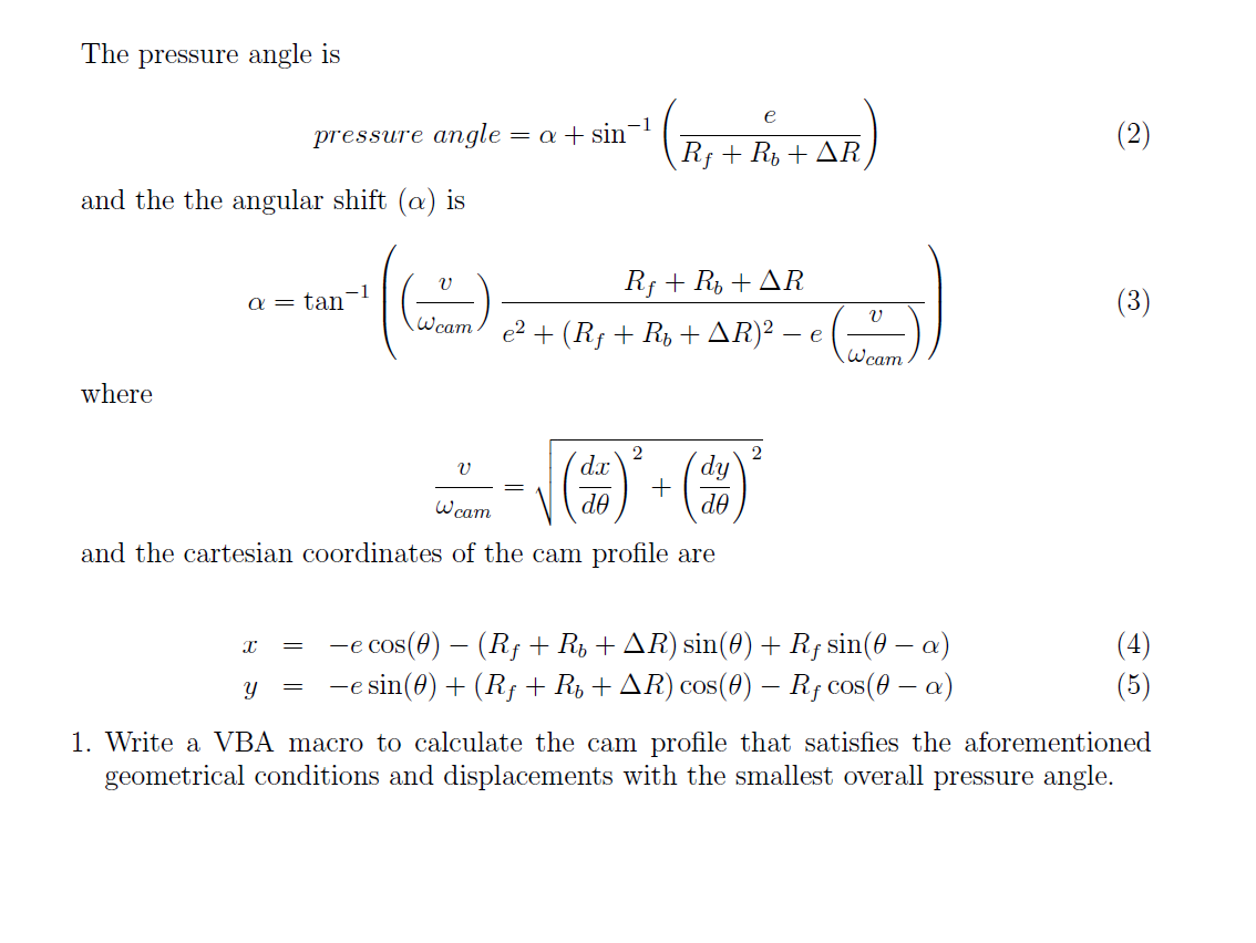 AR Question. 1 An offset radial roller follower in a | Chegg.com
