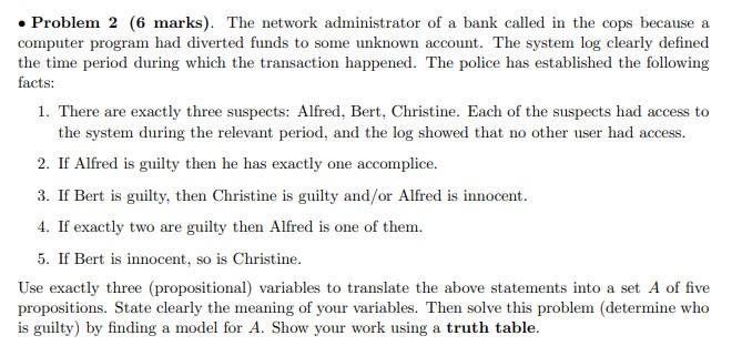 Solved - Problem 2 (6 marks). The network administrator of a | Chegg.com