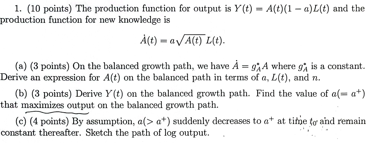 Solved Advanced Macroeconomics.I already asked this question | Chegg.com
