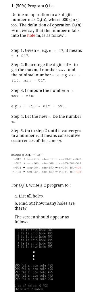 Solved 1 50 Program Q1c Define An Operation To A 9433