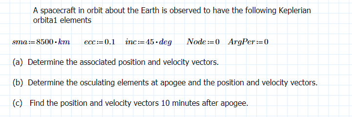 Solved A spacecraft in orbit about the Earth is observed to | Chegg.com