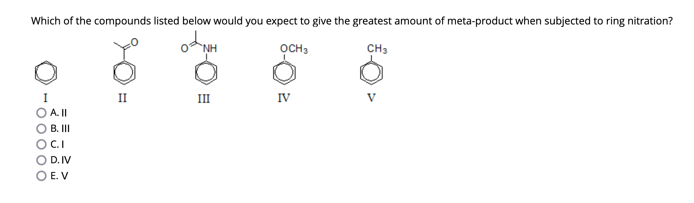 Solved Which of the compounds listed below would you expect | Chegg.com
