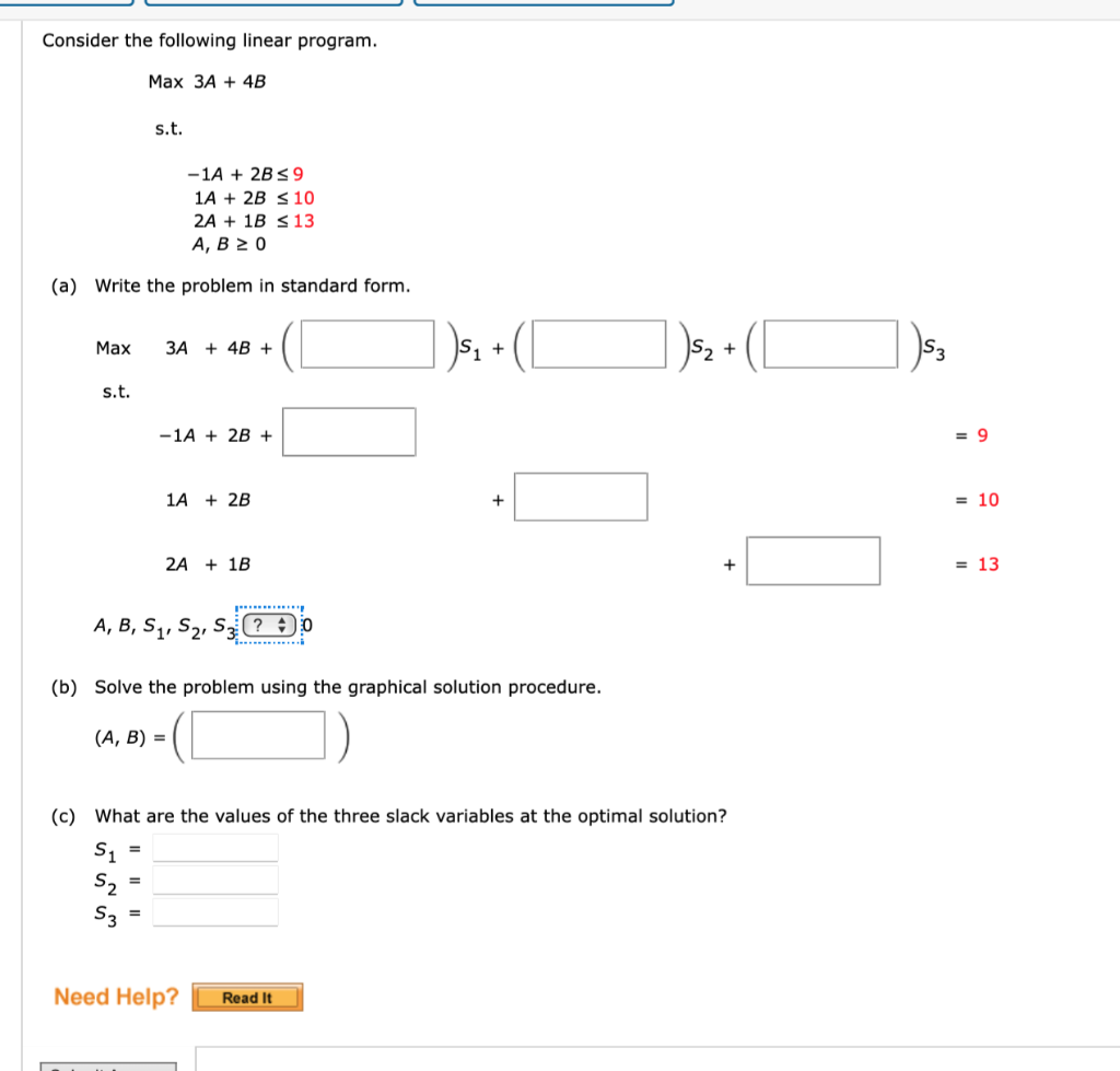 Solved Consider the following linear program. Max s.t. | Chegg.com