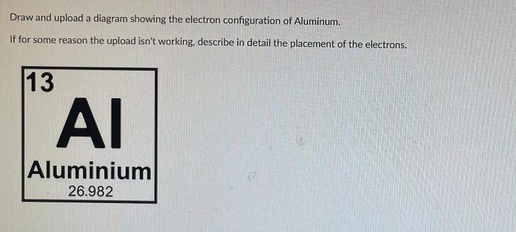 Solved Draw and upload a diagram showing the electron | Chegg.com