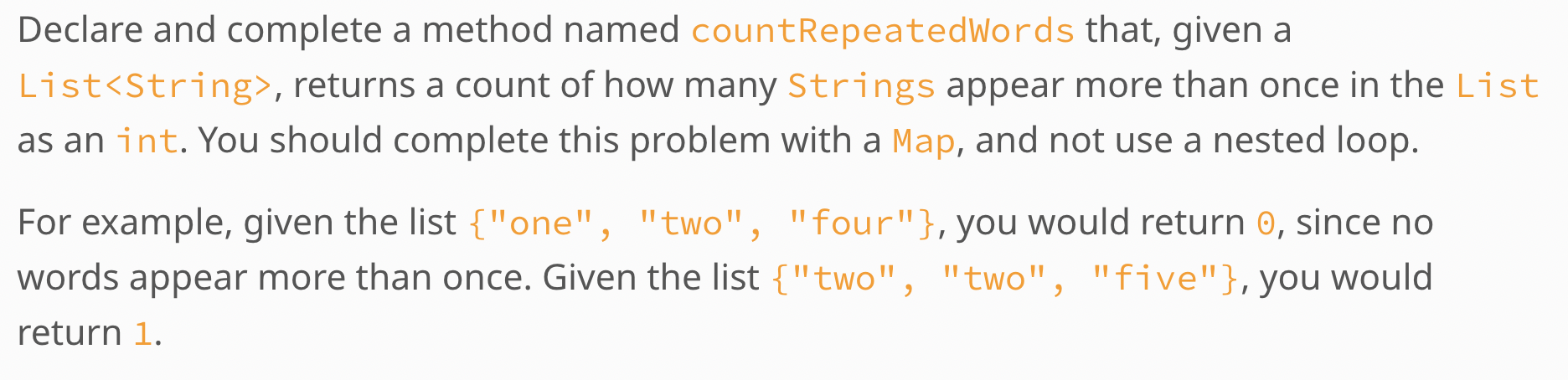 Solved Declare and complete a method named | Chegg.com