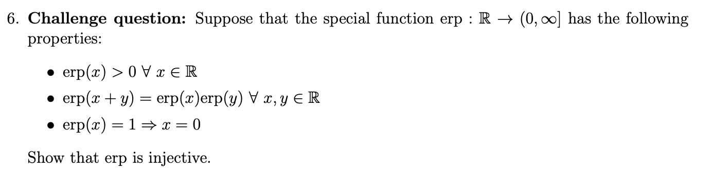 Solved 6. Challenge question: Suppose that the special | Chegg.com