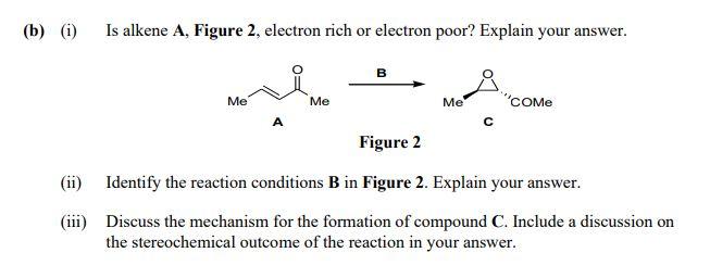 Solved Is alkene A, Figure 2, electron rich or electron | Chegg.com