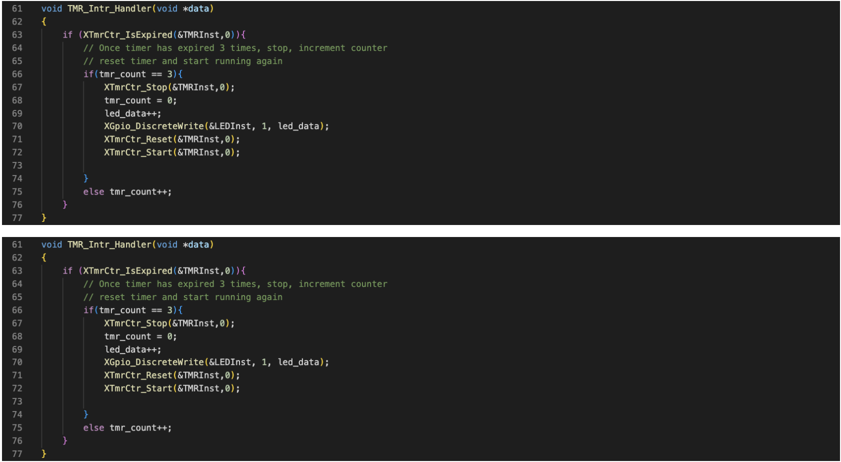 static int IntcInitFunction(u16 DeviceId, XTmrCtr | Chegg.com