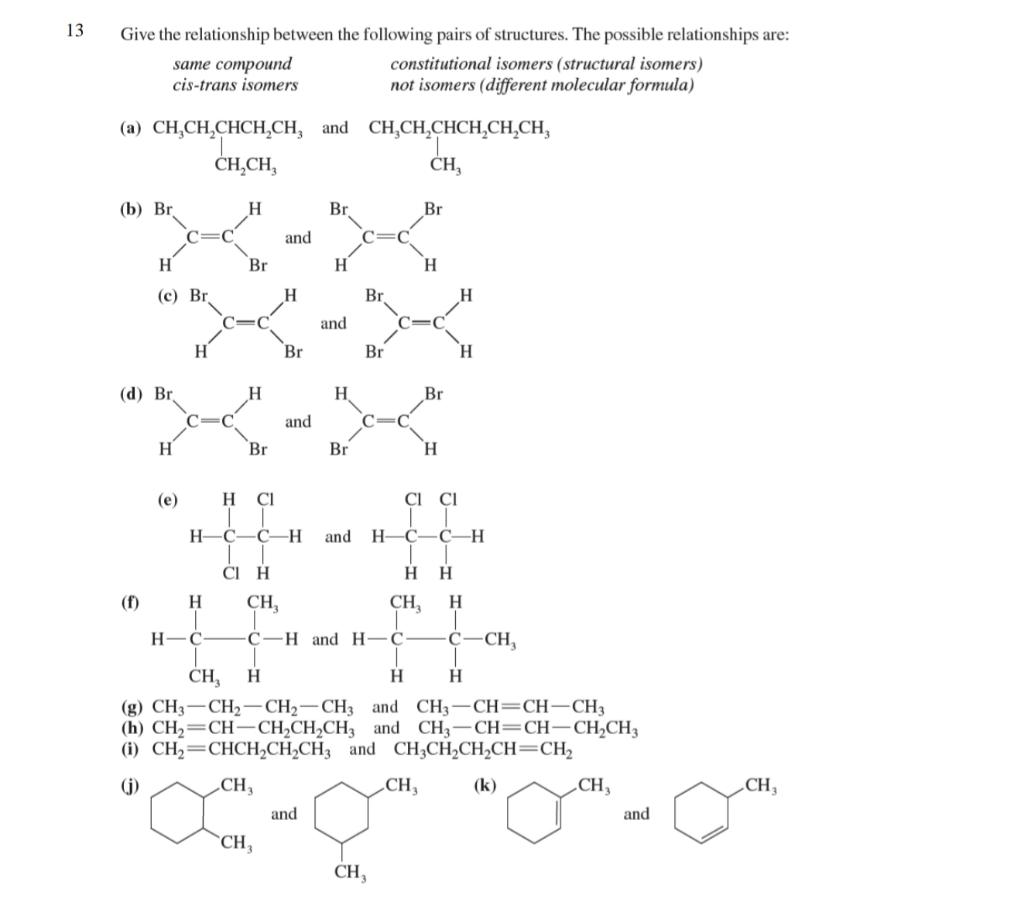Solved 3 Give the relationship between the following pairs | Chegg.com