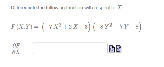Solved Differentiate the following function with respect to | Chegg.com
