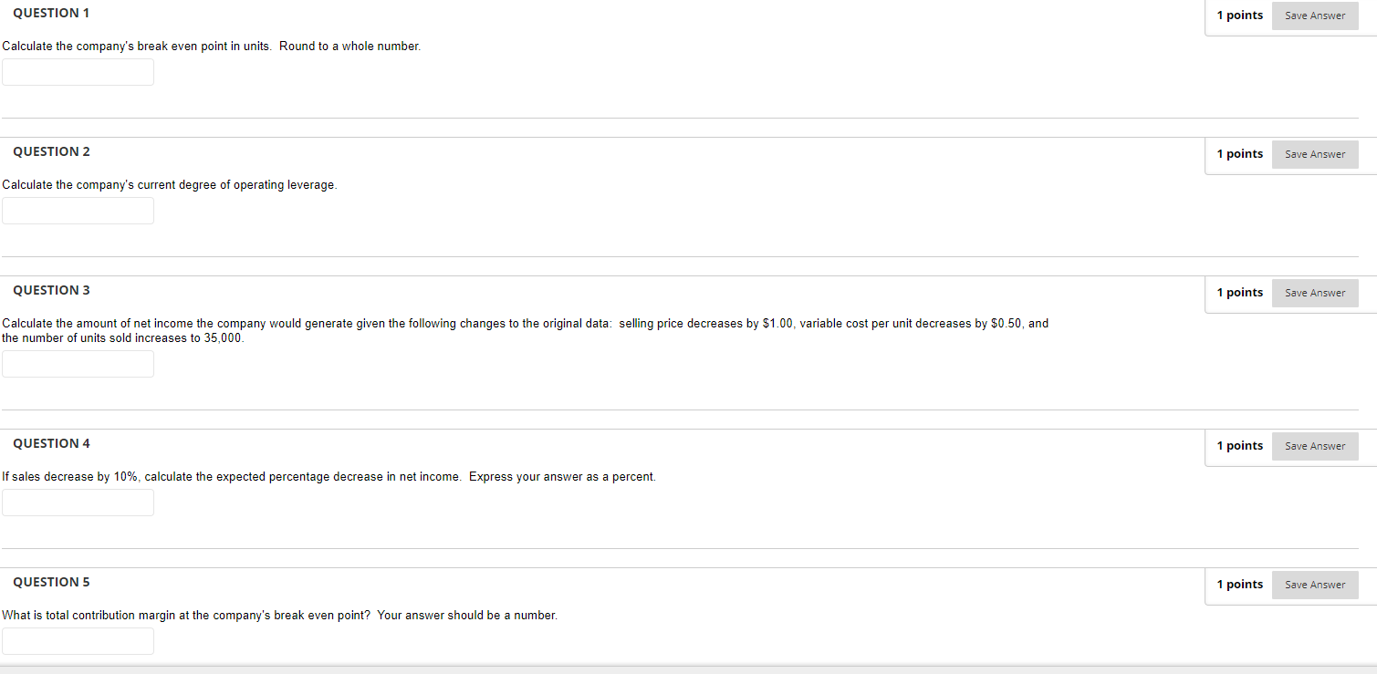 a. Assume that only one product is being sold in each | Chegg.com