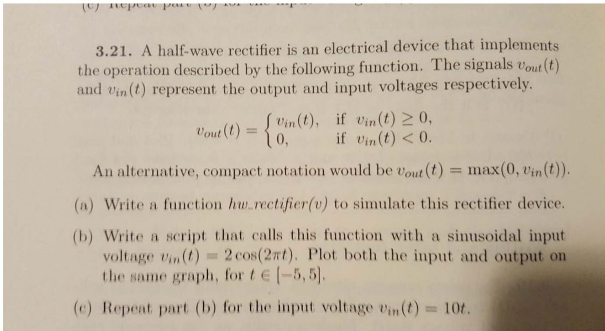 Solved Given the MATLAB script t = 0:0.001:4; s = cos(2 * pi | Chegg.com