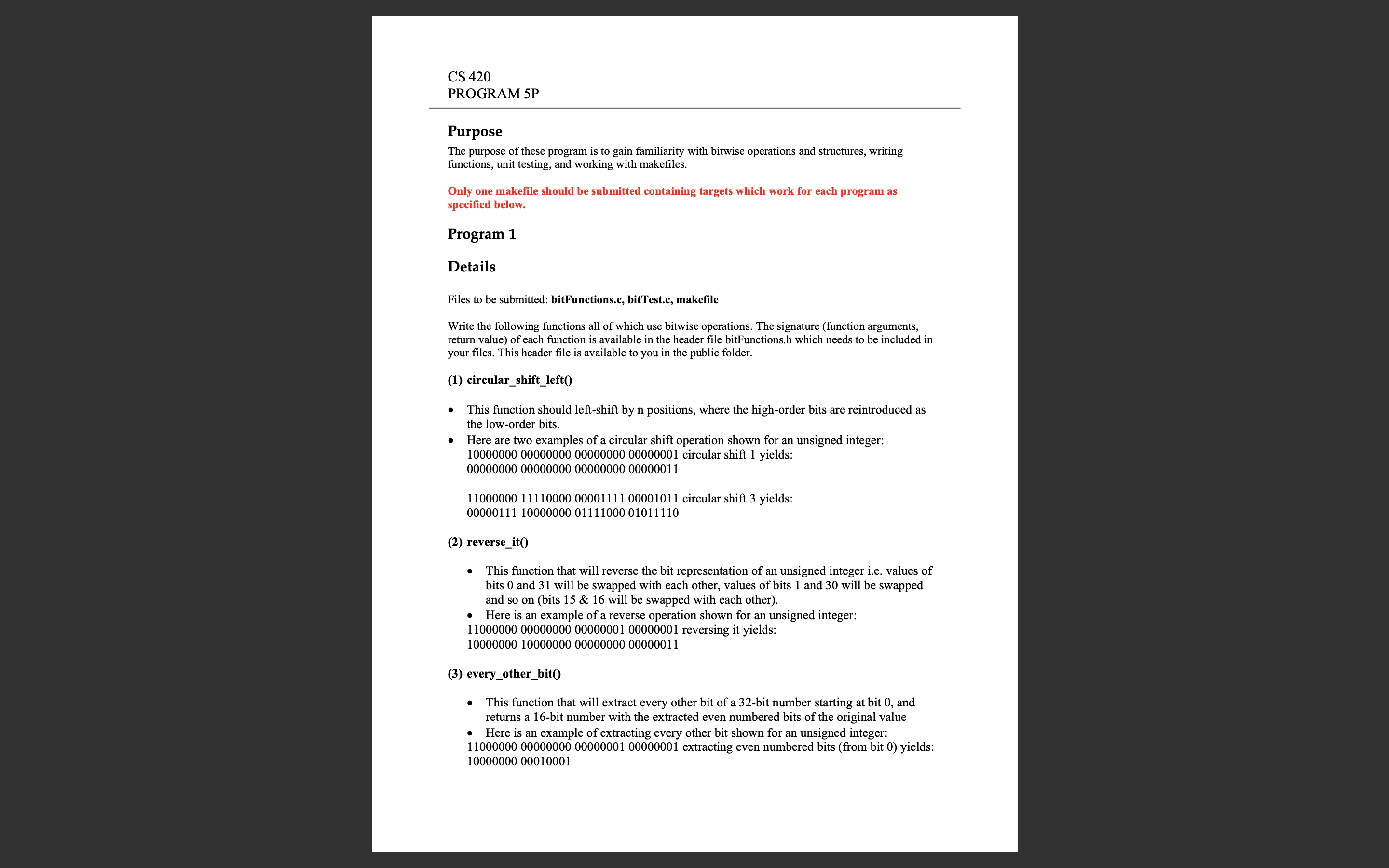 Purpose The purpose of these program is to gain | Chegg.com