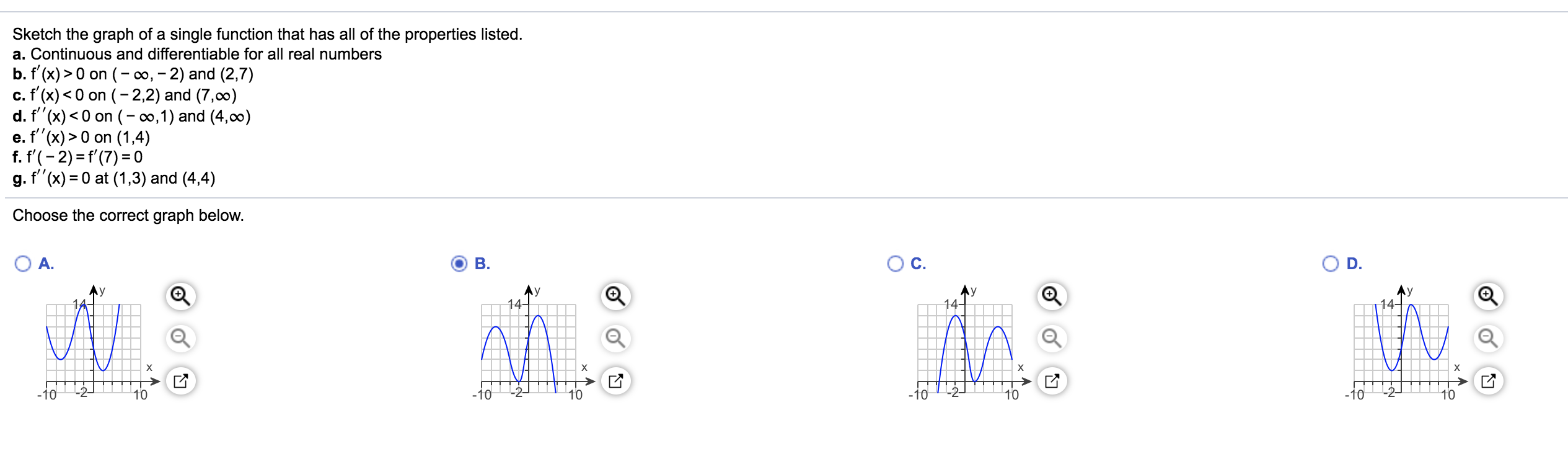 Solved Sketch the graph of a single function that has all of | Chegg.com
