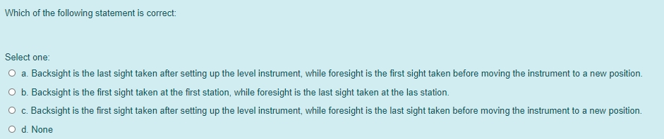 Solved Benchmark (BM) is a fixed point of reference having a | Chegg.com