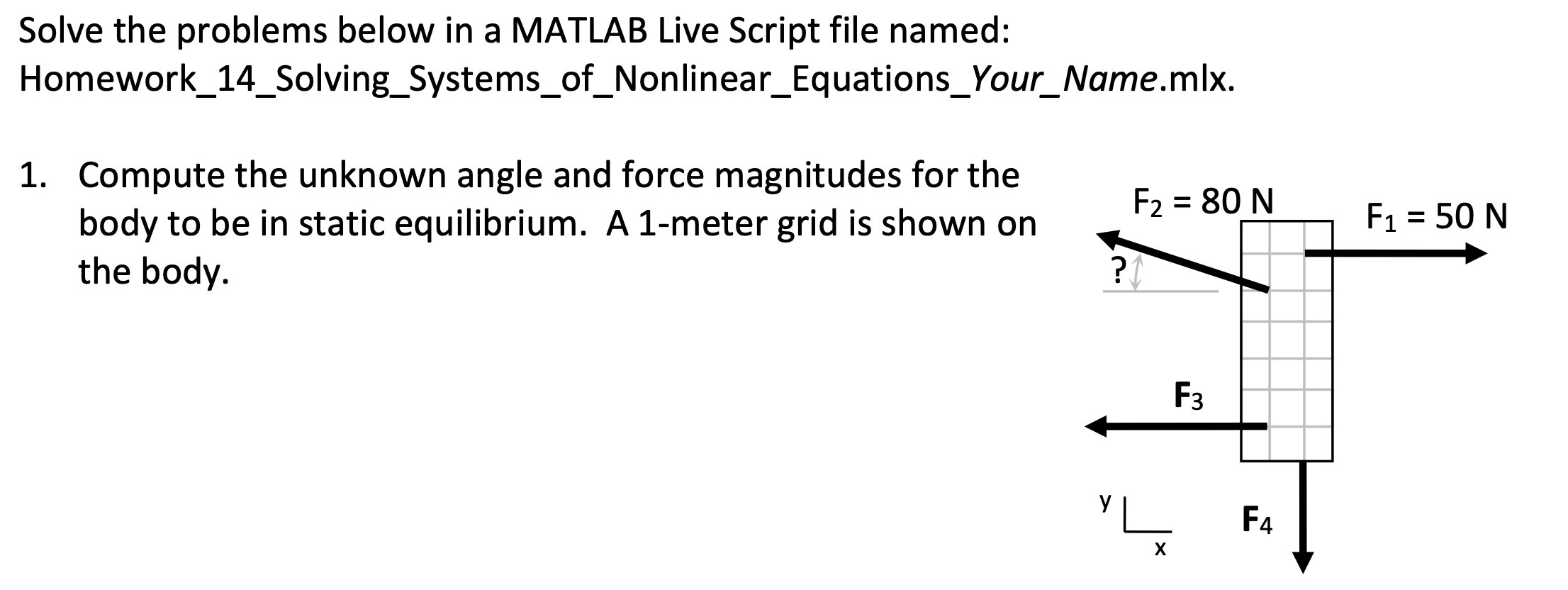 Solved Solve The Problems Below In A Matlab Live Script File 2519