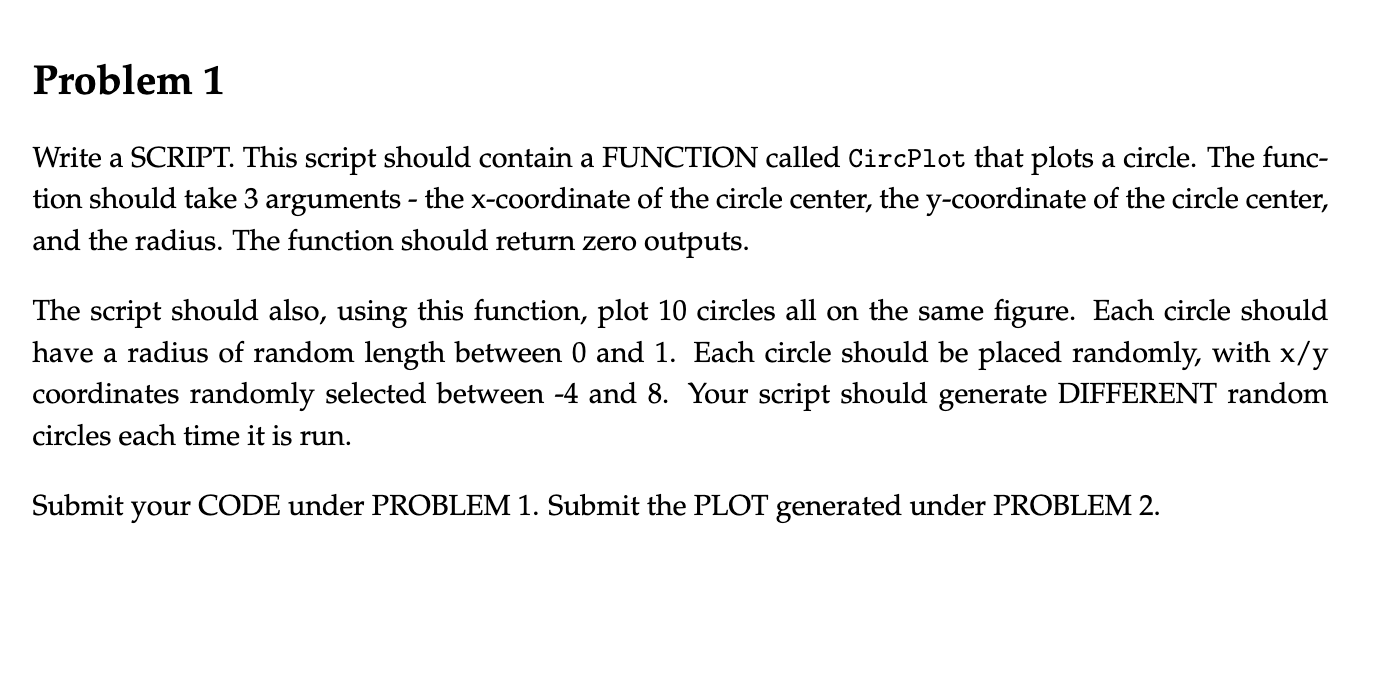 Solved Problem 1 Write A Script This Script Should Contain 3546