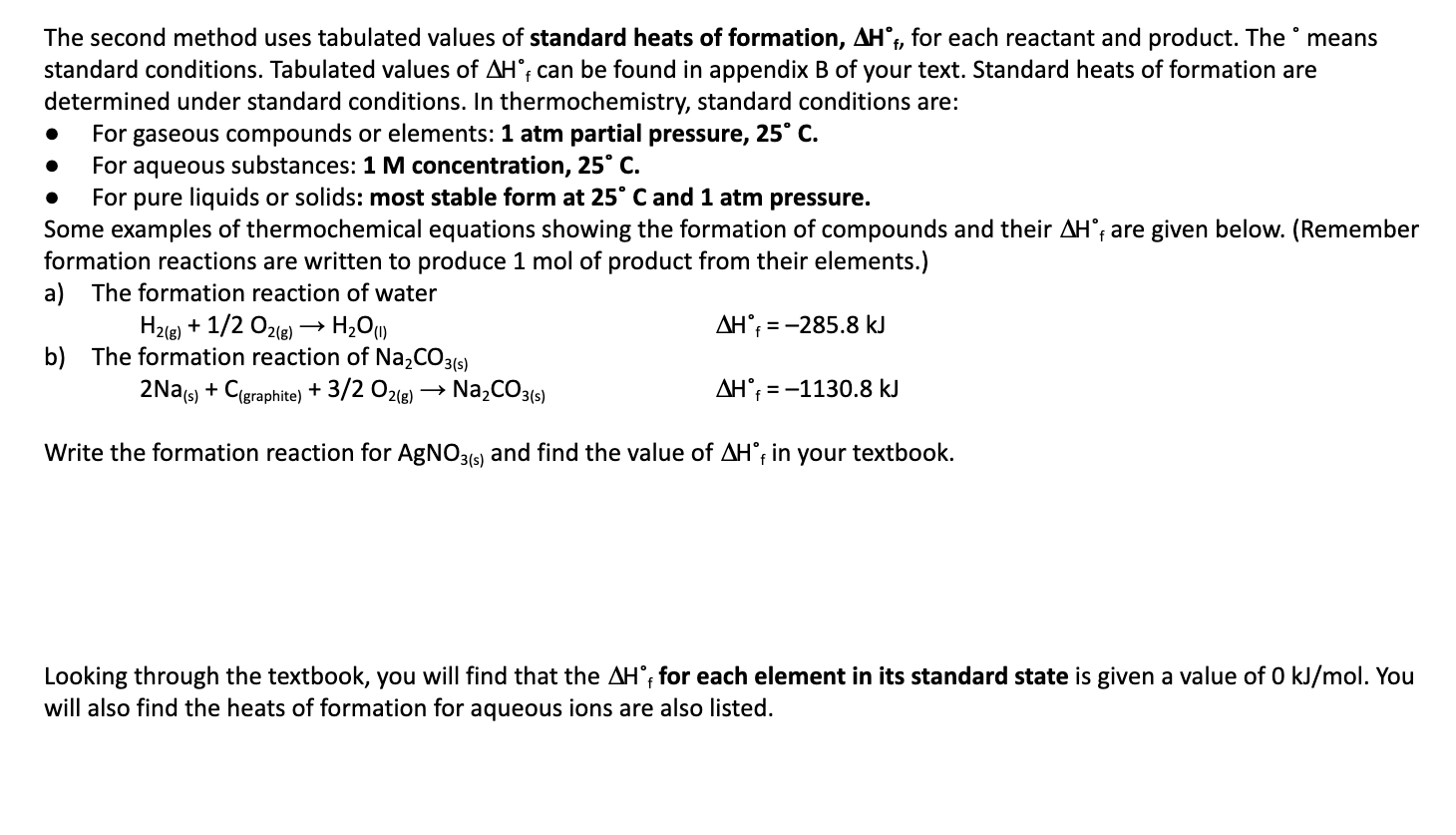 Solved The second method uses tabulated values of standard | Chegg.com