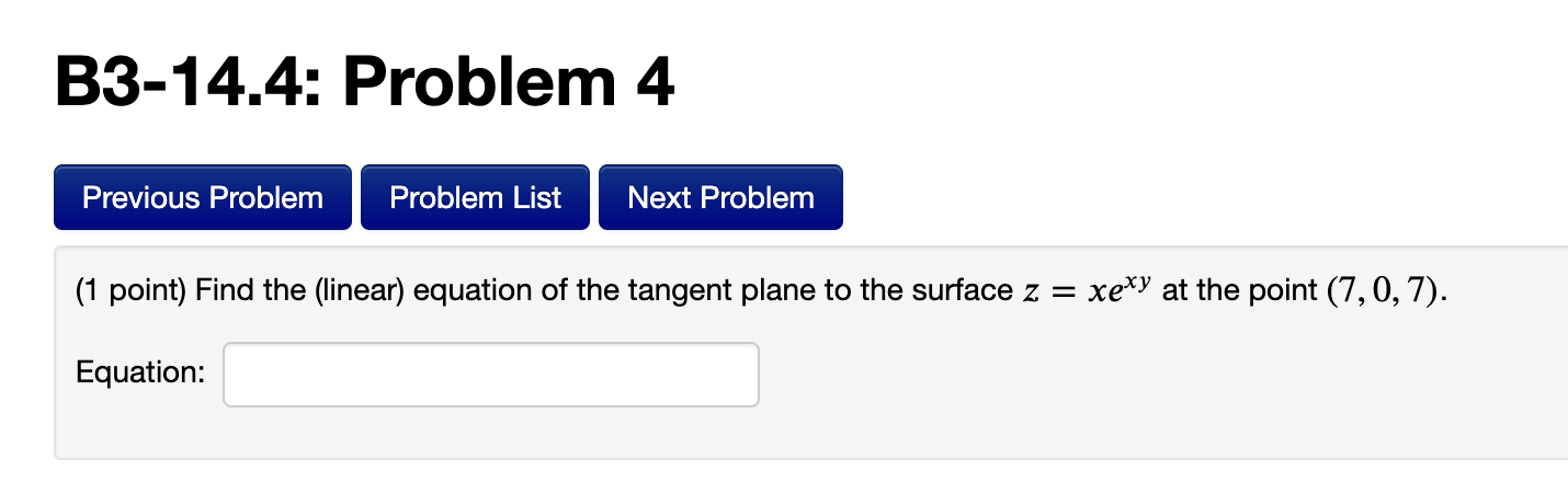 Solved B3-14.4: Problem 4 Previous Problem Problem List Next | Chegg.com