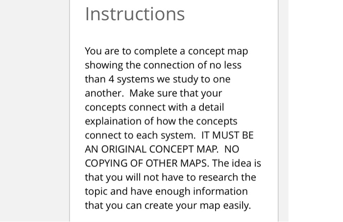 Solved Instructions You are to complete a concept map | Chegg.com