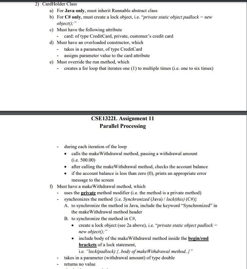 Solved Overview For this assignment, you will implement a | Chegg.com