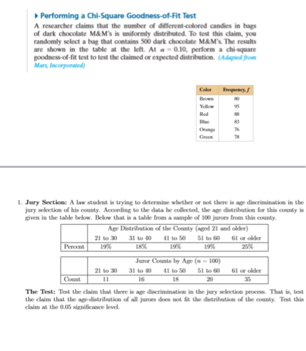 Solved Performing a Chi-Square A researcher claims that the | Chegg.com