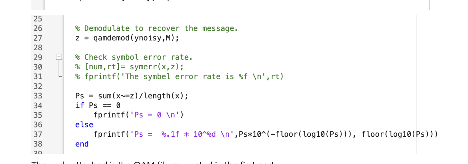 The supporting MATLAB code simulates random reception | Chegg.com