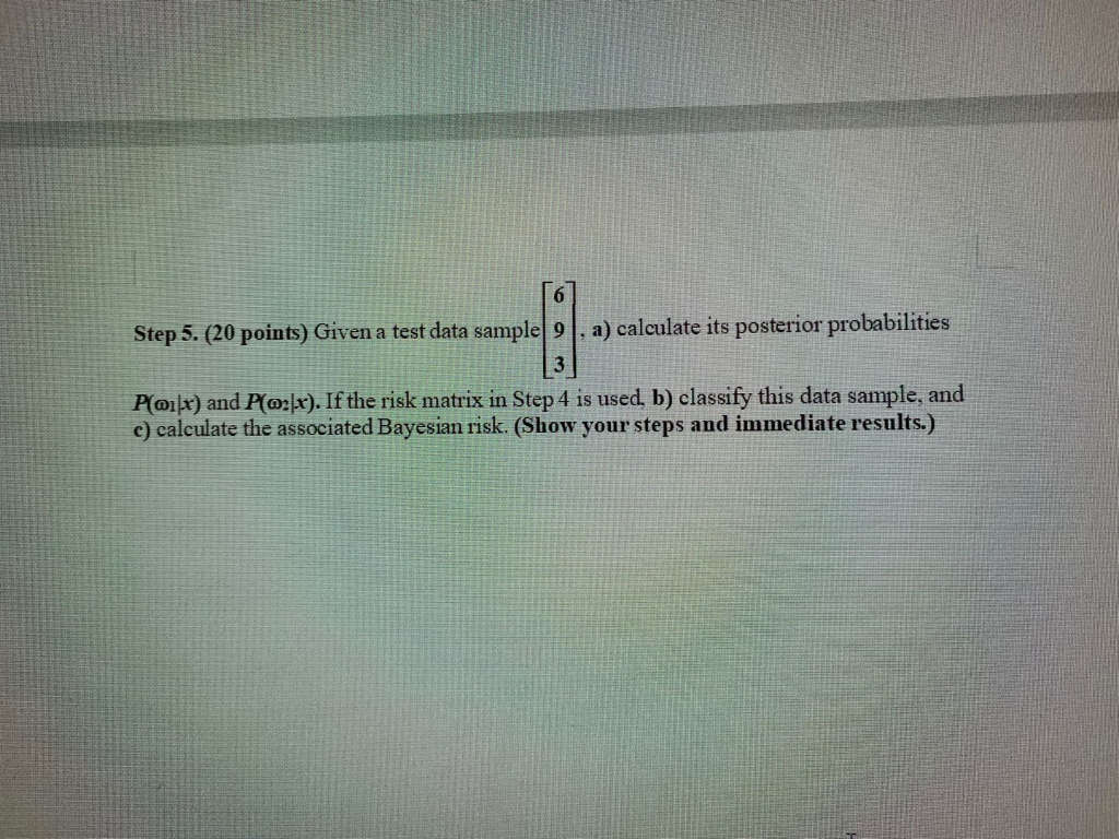 In a 3-dimensional 2-class classification problem, | Chegg.com