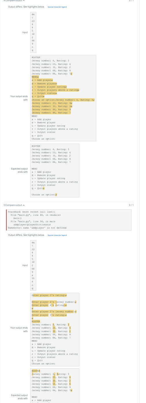 Solved 6.3 LAB*: Program: Soccer team roster (Dictionaries) | Chegg.com