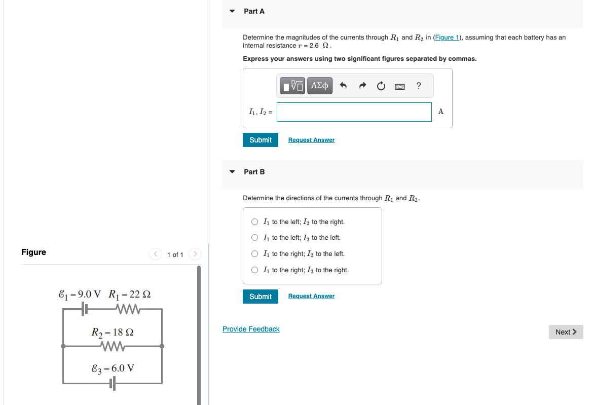 Solved Determine the magnitudes of the currents through R1 | Chegg.com