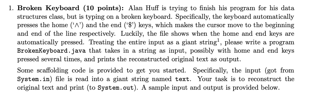 Solved JAVA Solve using data structures like stacks and | Chegg.com