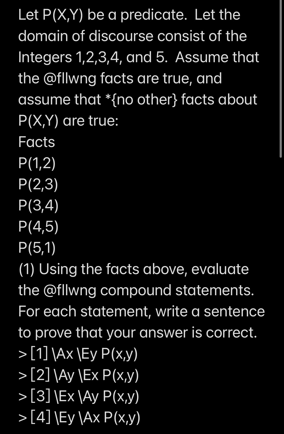 Solved (3) Using the facts from @{(1)}, evaluate the | Chegg.com