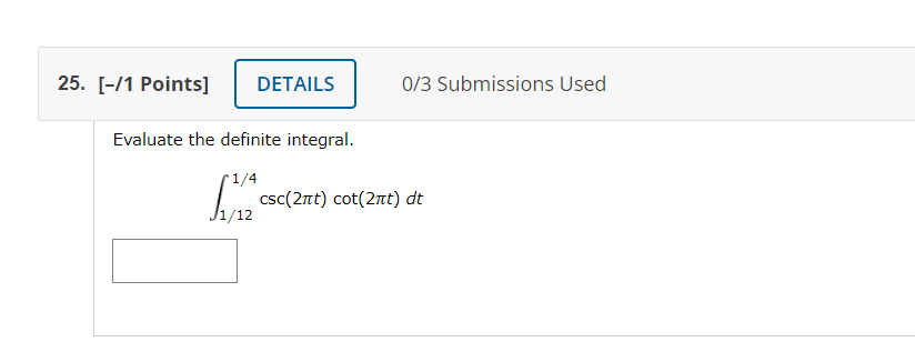 Solved Evaluate the definite integral. | Chegg.com