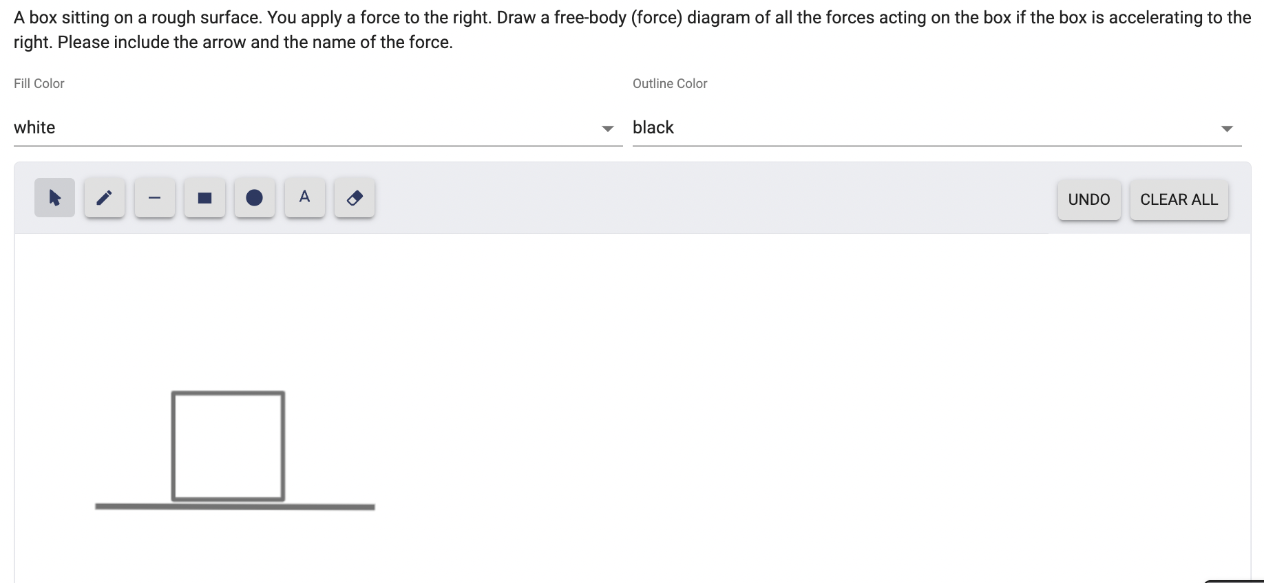 Solved A box sitting on a rough surface. You apply a force | Chegg.com
