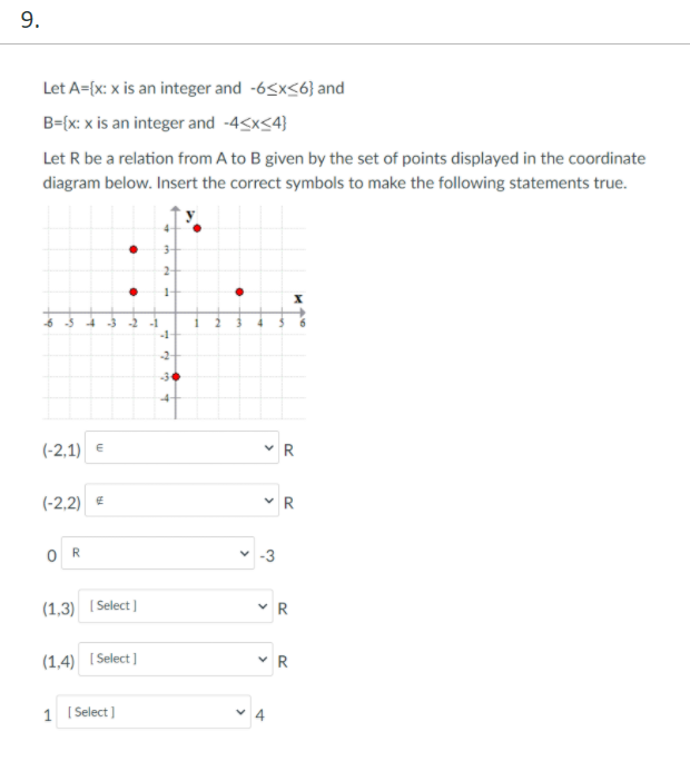 Solved 8. Let A={x: x is an integer and -6 | Chegg.com