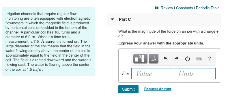 Solved Review | Constants 1 Periodic Table Part A Irrigation | Chegg.com