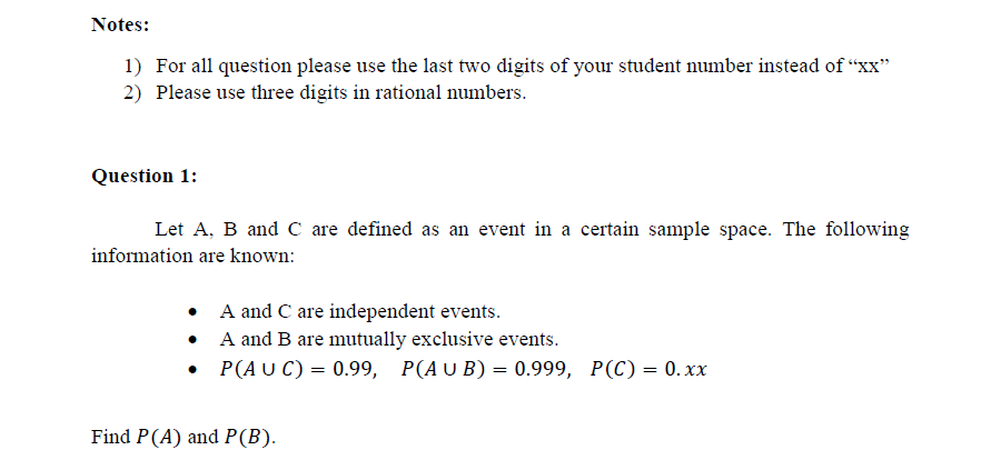 Solved Notes: 1) For all question please use the last two | Chegg.com