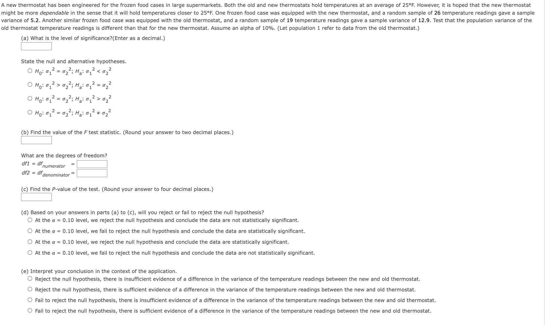 Solved thermostat temperature readings is different than | Chegg.com