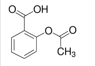 Solved The structure for acetylsalicylic acid is given | Chegg.com