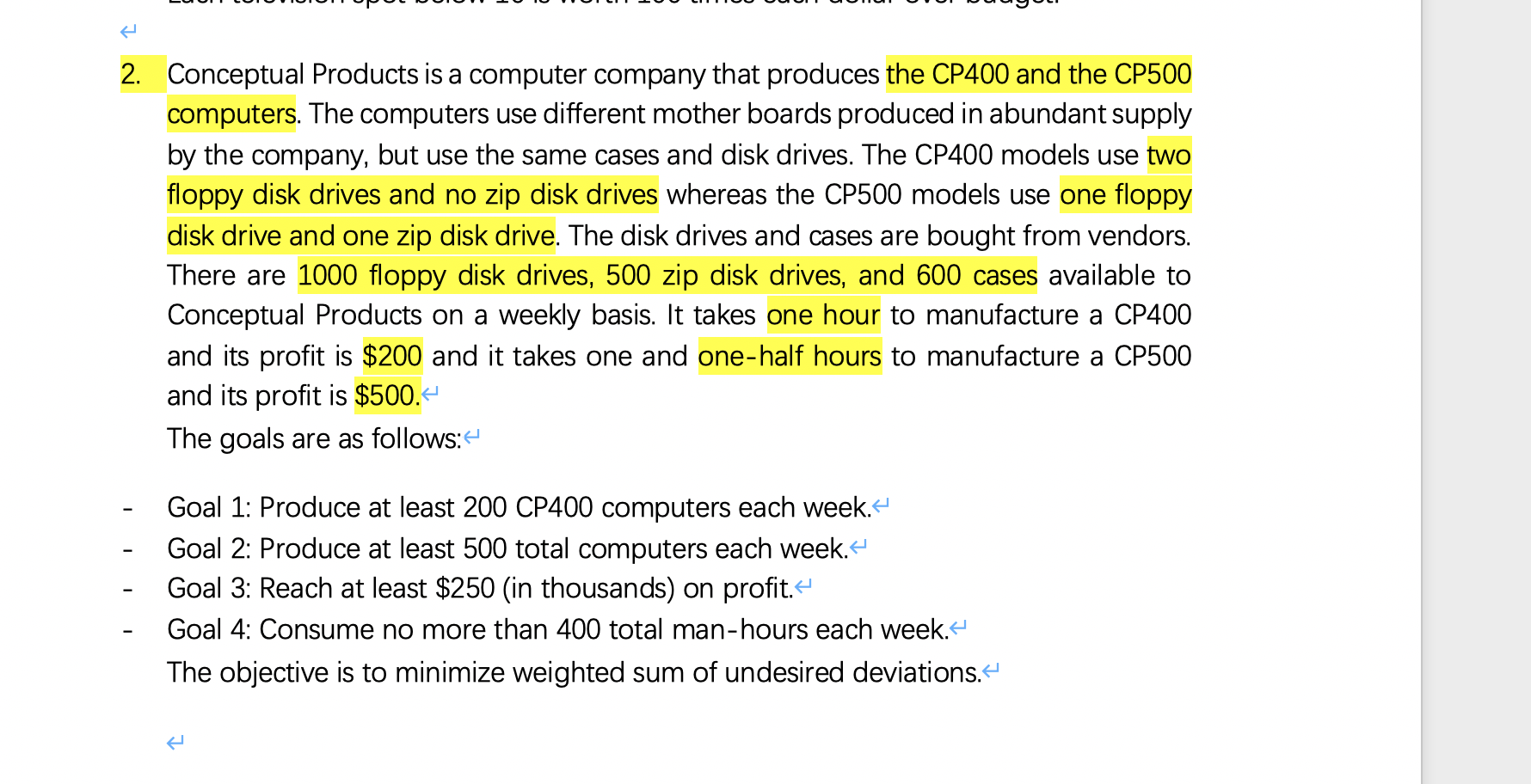 Solved UOL 2. Conceptual Products is a computer company that | Chegg.com