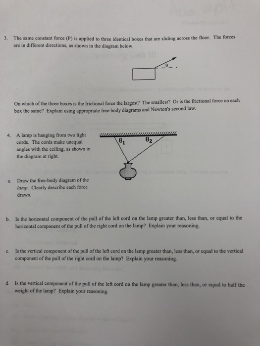Solved The same constant force (P) is applied to three | Chegg.com