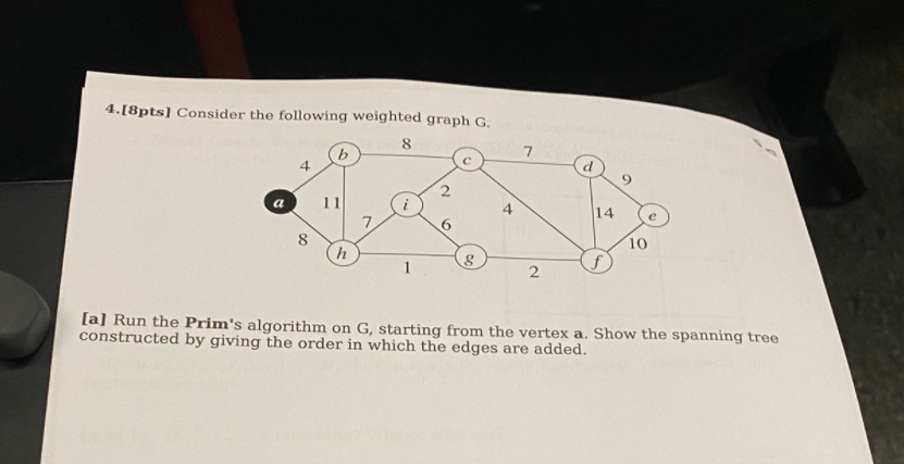 Solved R] Discuss the running time of Prim's algorithm. | Chegg.com