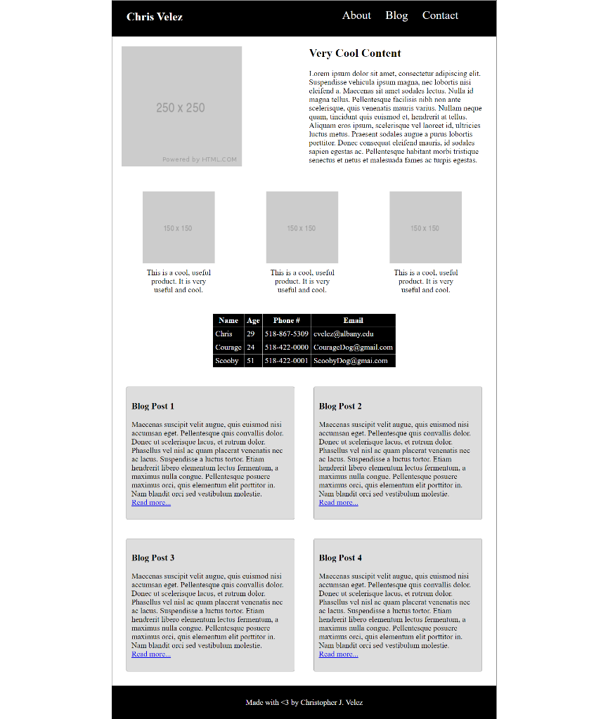 Solved HTML FILE SHOULD LOOK LIKE IMAGE PLEASE | Chegg.com