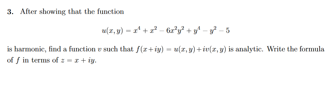 Solved Help! Please solve the following Complex Variables | Chegg.com