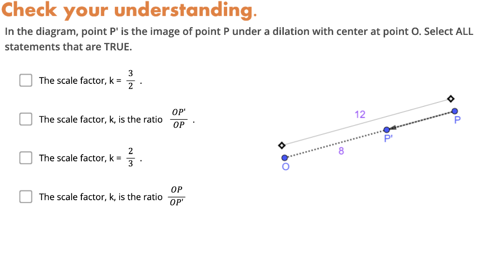 Solved In the diagram, point P′ is the image of point P | Chegg.com