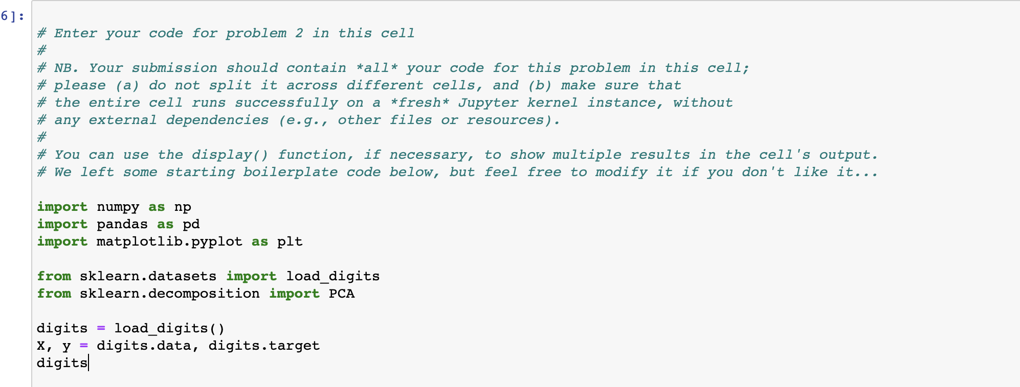 Solved In this problem, you will apply Principal Component | Chegg.com