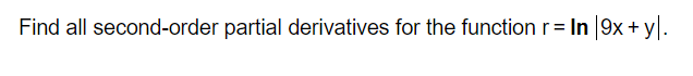 Solved Find all second-order partial derivatives for the | Chegg.com